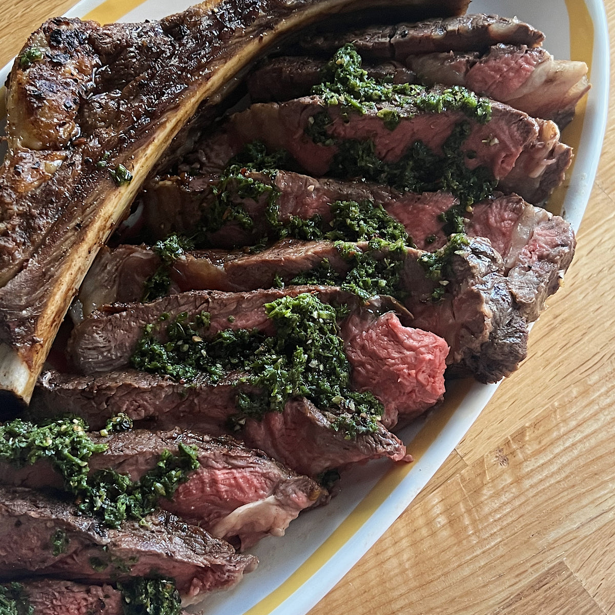 Cattleman's cutlet with house made chimichurri – Australian Meat Emporium