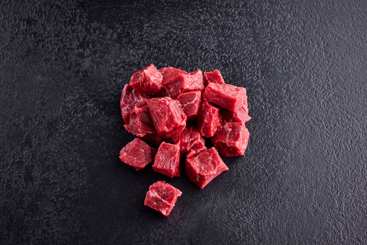 Our Farm Diced Beef | Grass Fed Beef Online | Australian Meat Emporium